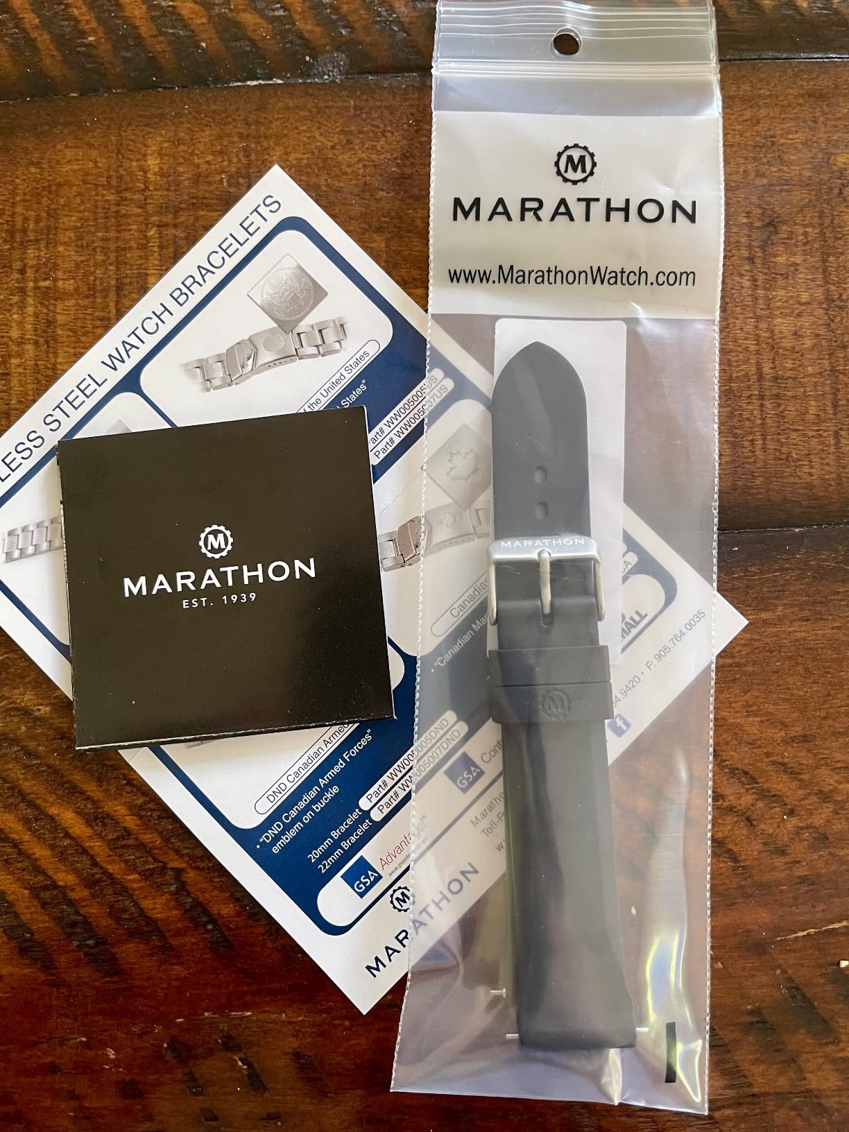 Amazon.com: MARATHON Vulcanized Rubber Dive Watch Strap - Made in Italy ...