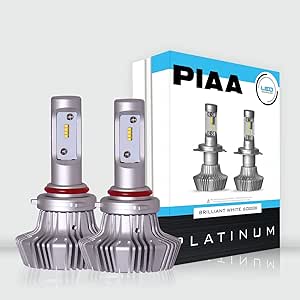 Amazon.com: Piaa 26-17395 White 9005 Platinum LED Bulb, 2 Pack (6000K 9005 (HB3) 4000Lm, 6000K ...