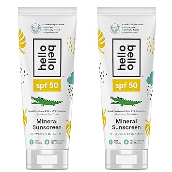 Amazon.com: Hello Bello Sunscreen Mineral Lotion with Zinc Oxide - 30 ...