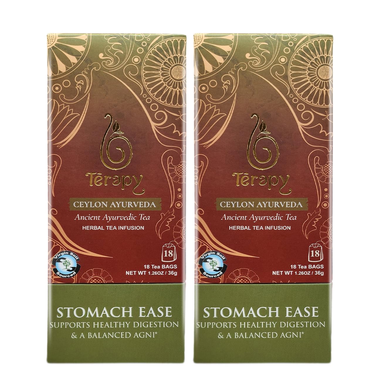 Amazon.com : TERAPY Ceylon Stomach Ease Tea (2 Pack) - Premium ...