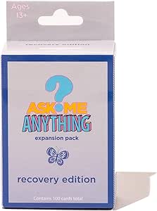 ASKMEANYTHING Recovery Pack Card Game - 100 Cards for Self-Improvement ...