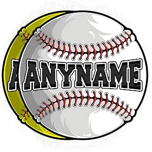 Amazon.com: Custom Baseball Bat Knob Stickers – Personalized Name ...