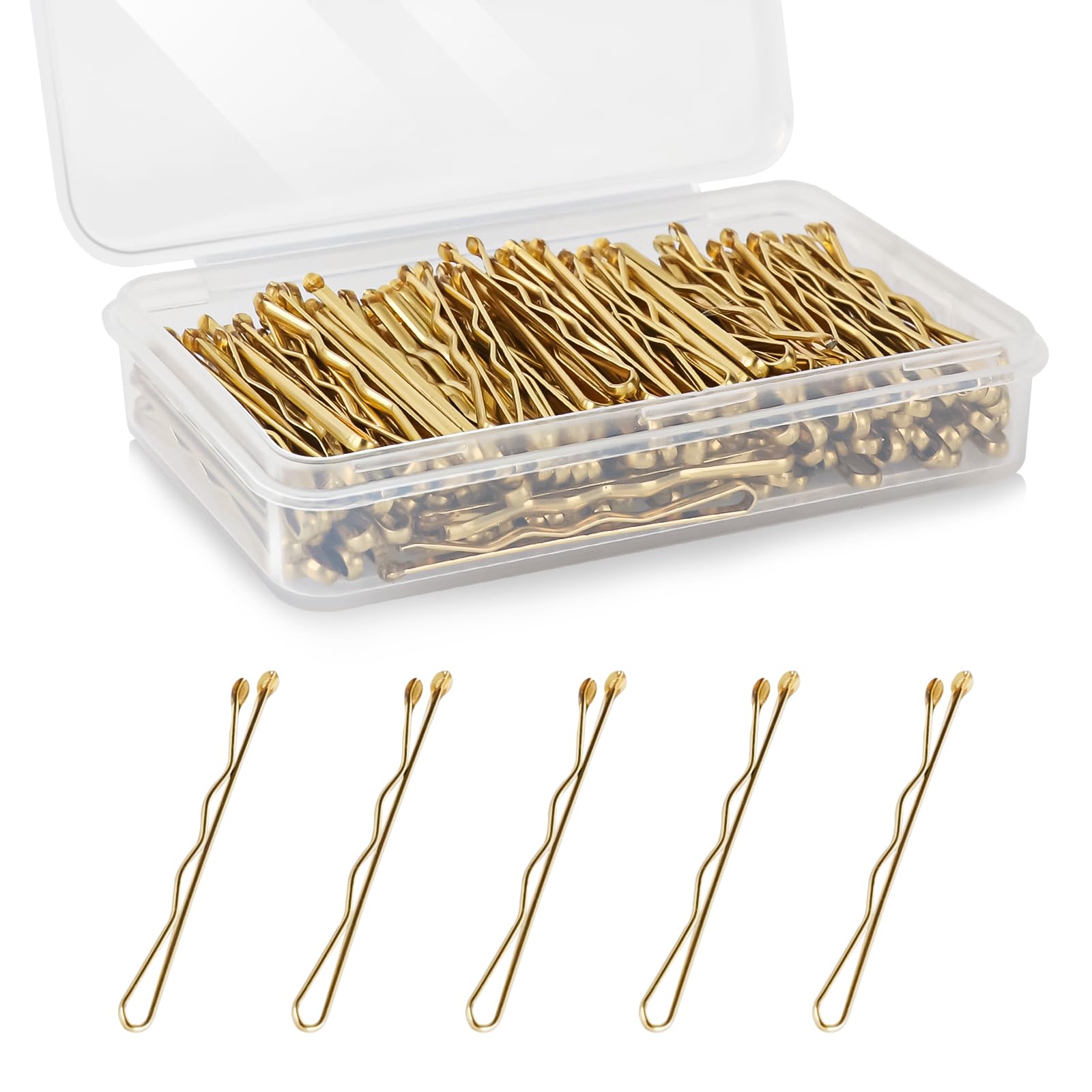 Amazon.com : Mini Bobby Pins Gold, 150 Count 1.38 Inch Small Pins with ...