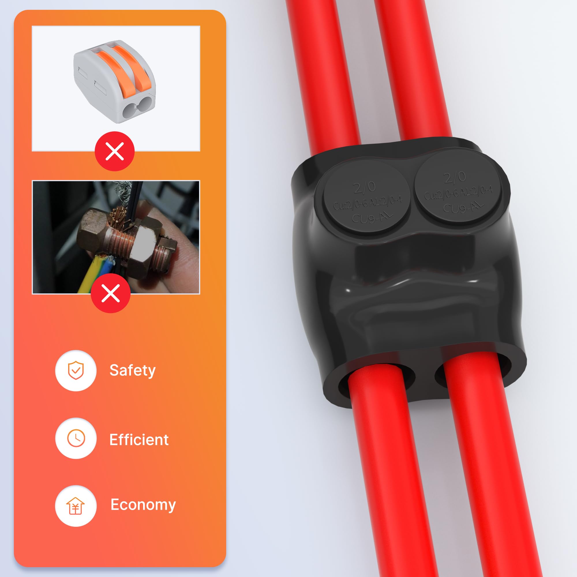 Snapklik.com : RVBOATPAT 2 Port Dual Entry Insulated Multi Tap ...