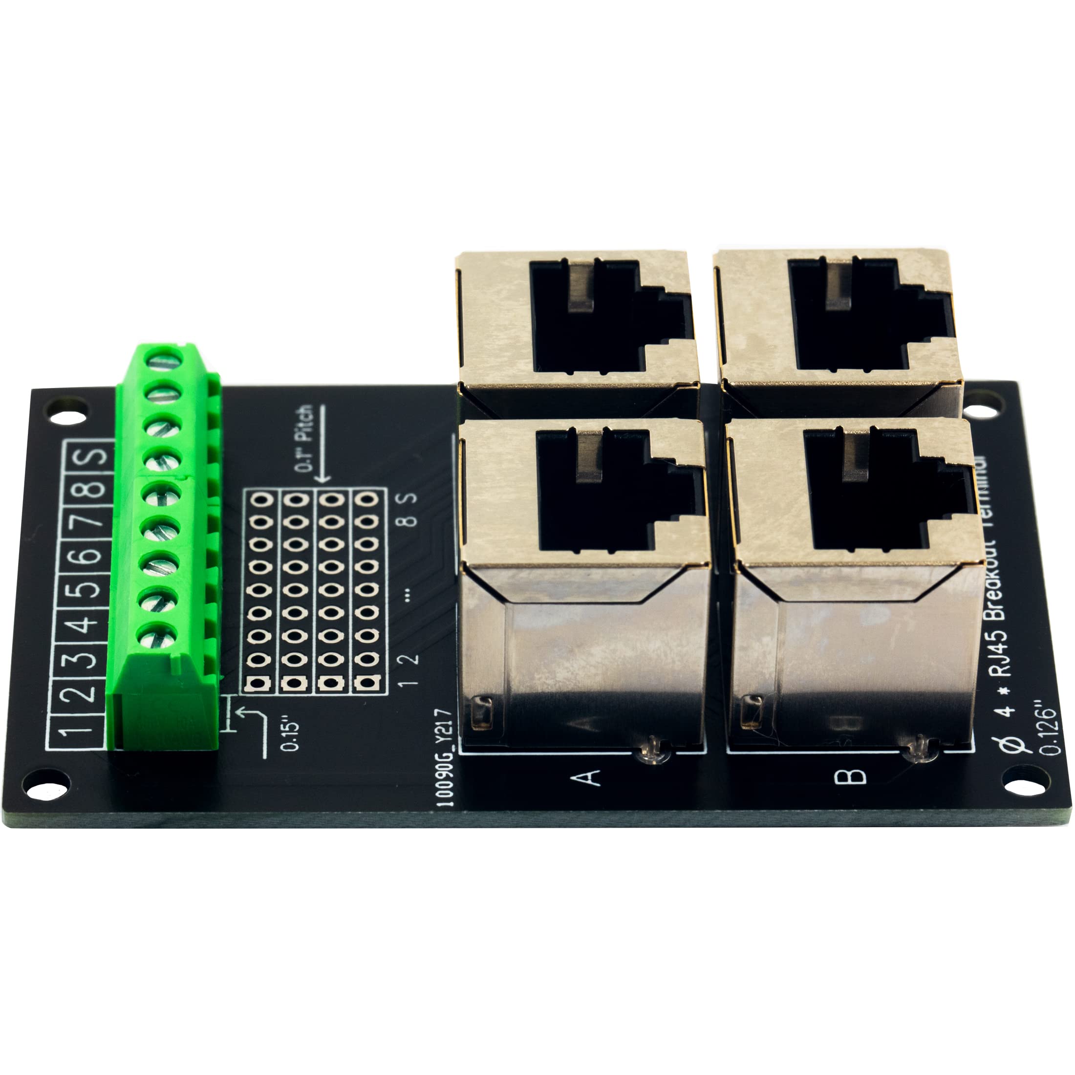 Snapklik.com : Risingsaplings RJ45 8P8C Jack 4 Way Buss Breakout Board ...