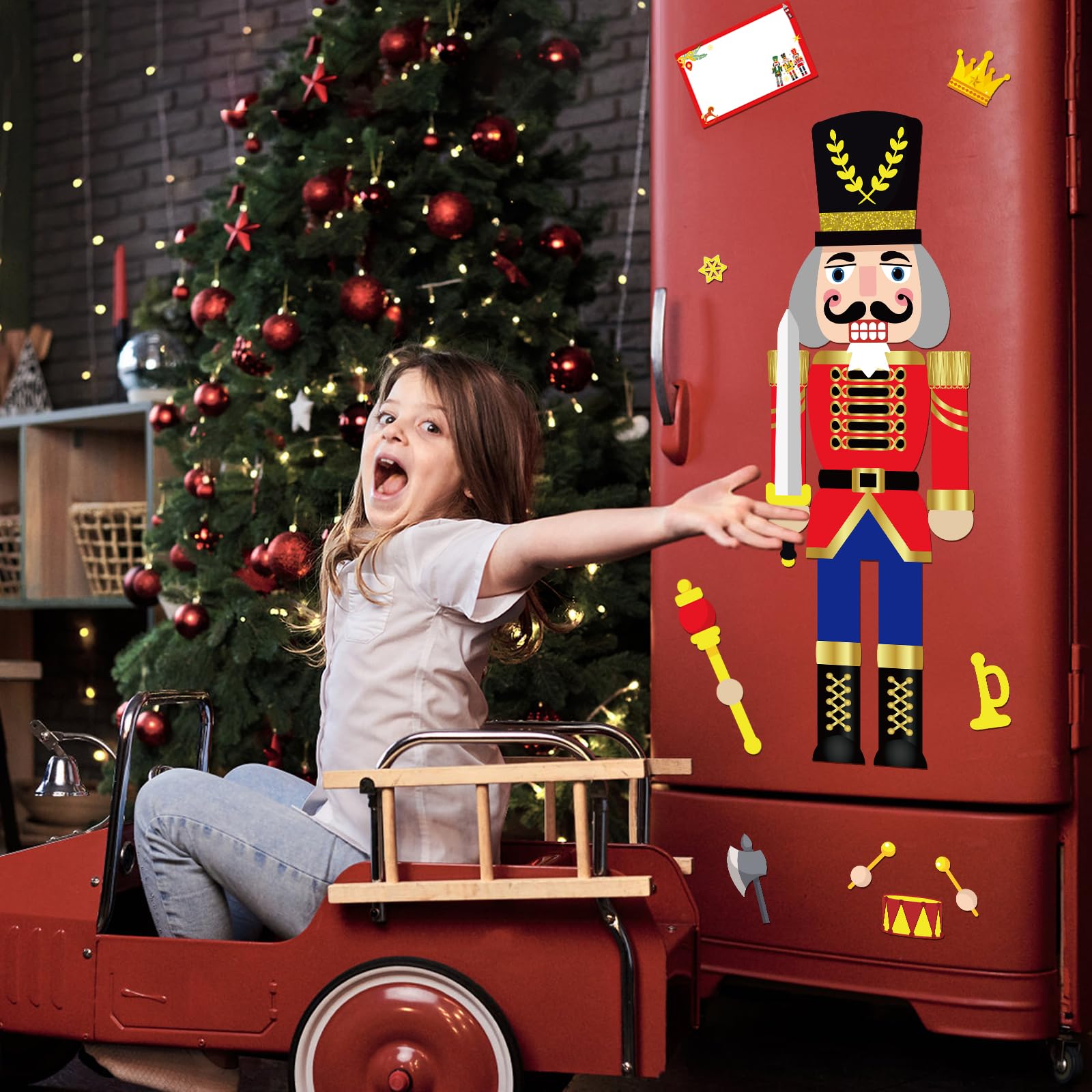 TAROME 16pcs Christmas Nutcracker Refrigerator Magnets Nutcracker ...