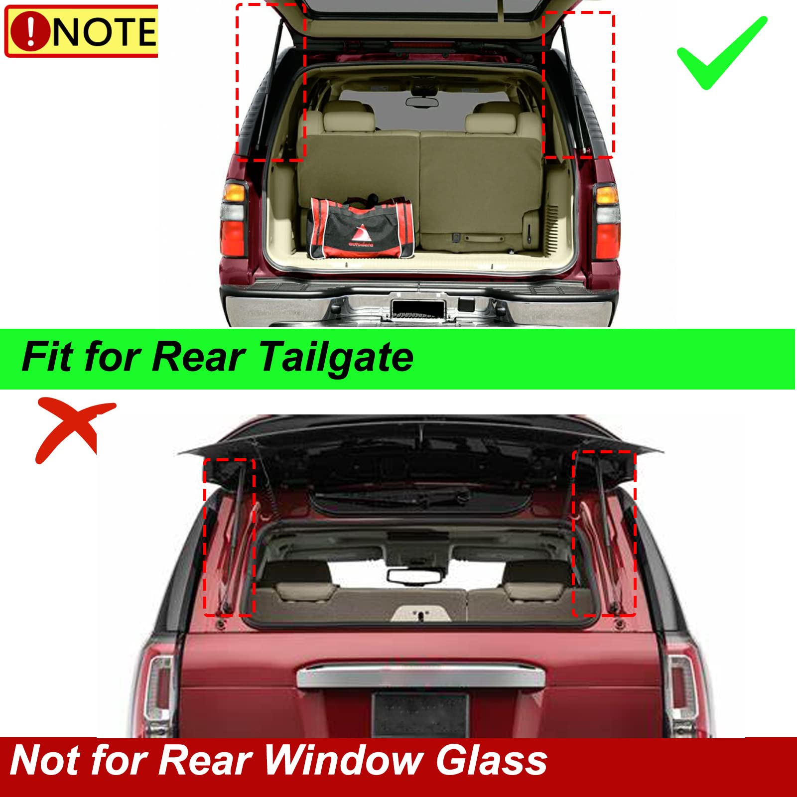 Snapklik.com : 2PCS Rear Hatch Liftgate Struts Gas Spring Shocks ...