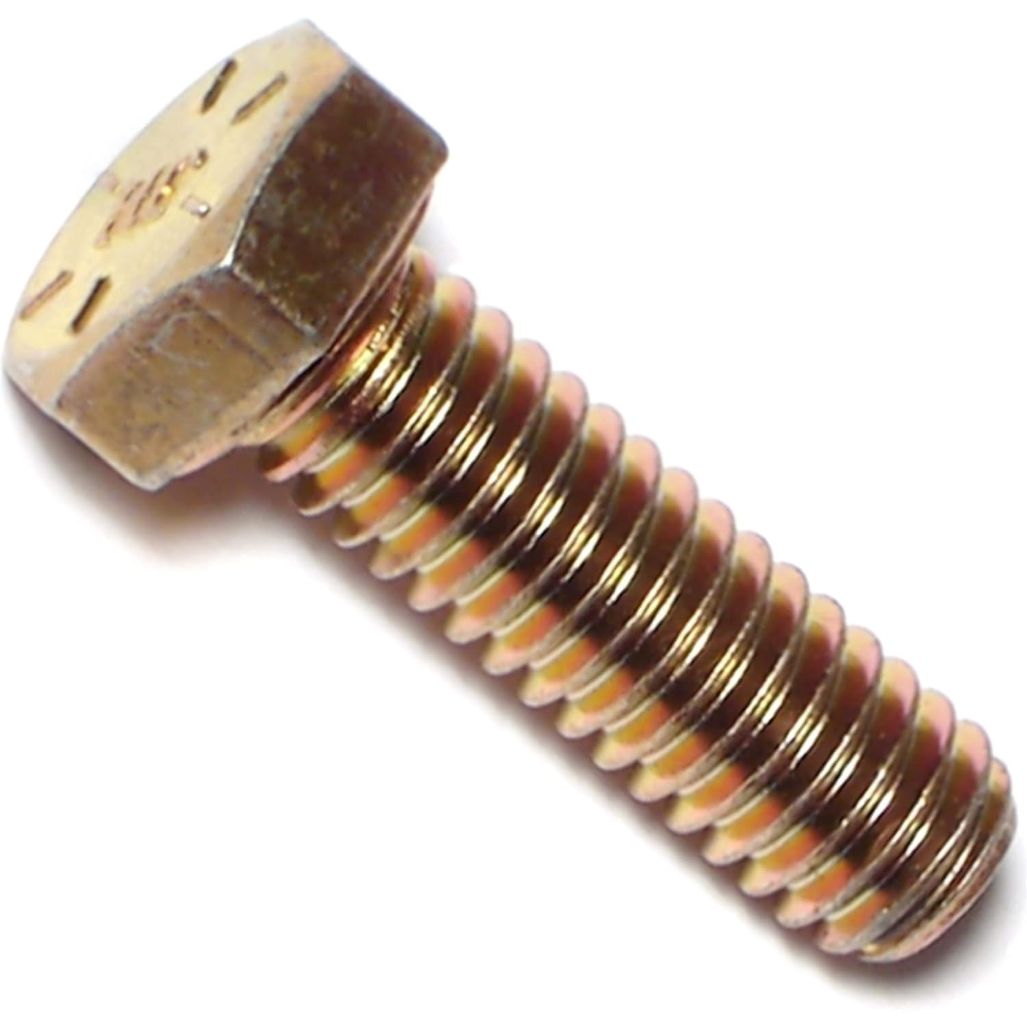 Amazon.com: 5/16" -18 x 1" - Heat Treated Grade 8 Steel - Yellow ...