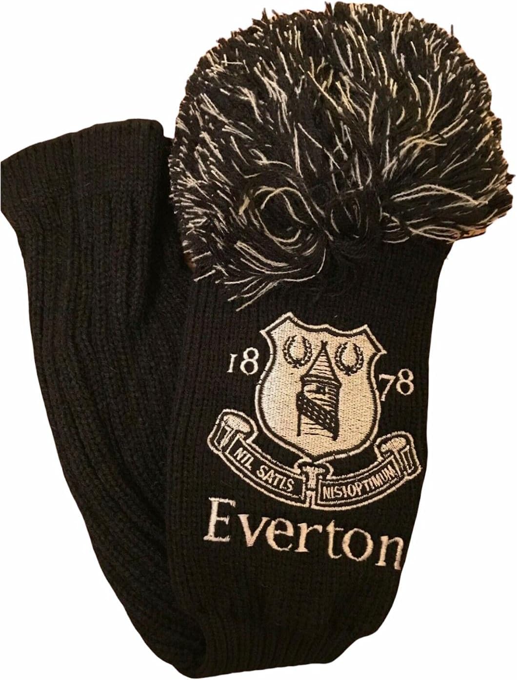EVERTON FC BLACK POMPOM DRIVER HEADCOVER. : Amazon.co.uk: Sports & Outdoors