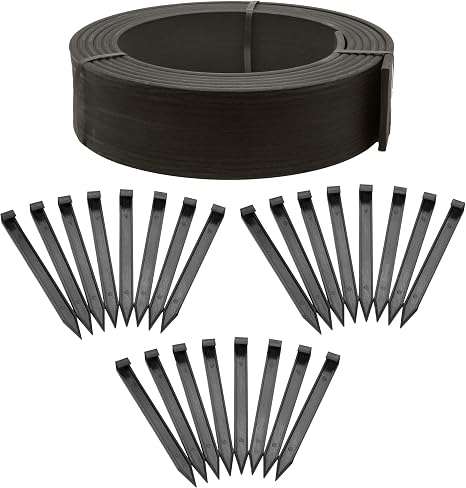 Amazon.com : EasyFlex 4-Inch Composite Landscape Edging Kit, 40-Foot ...