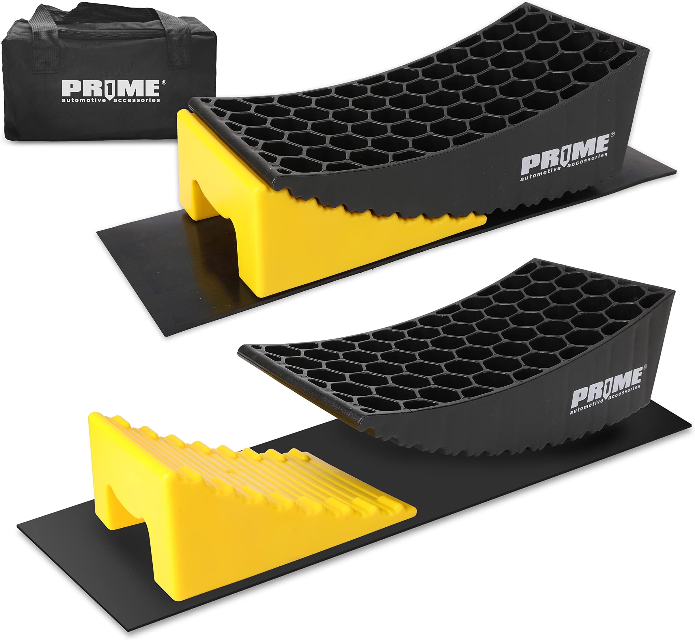 PR1ME Camper Leveler, 2 Pack RV Leveling Blocks, HDPE Curved Levelers ...