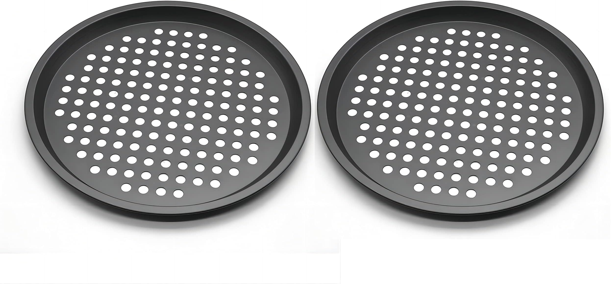 Amazon.com: Bamboo's Grocery LoKii Round Pizza Pans Set, Baking Steel ...