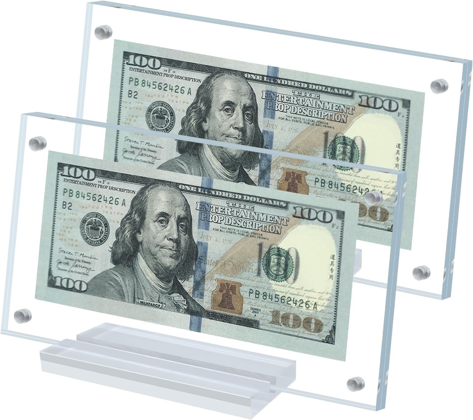 Amazon.com: 2Pcs Dollar Bill Frame Display Acrylic Dollar Bill Holder ...