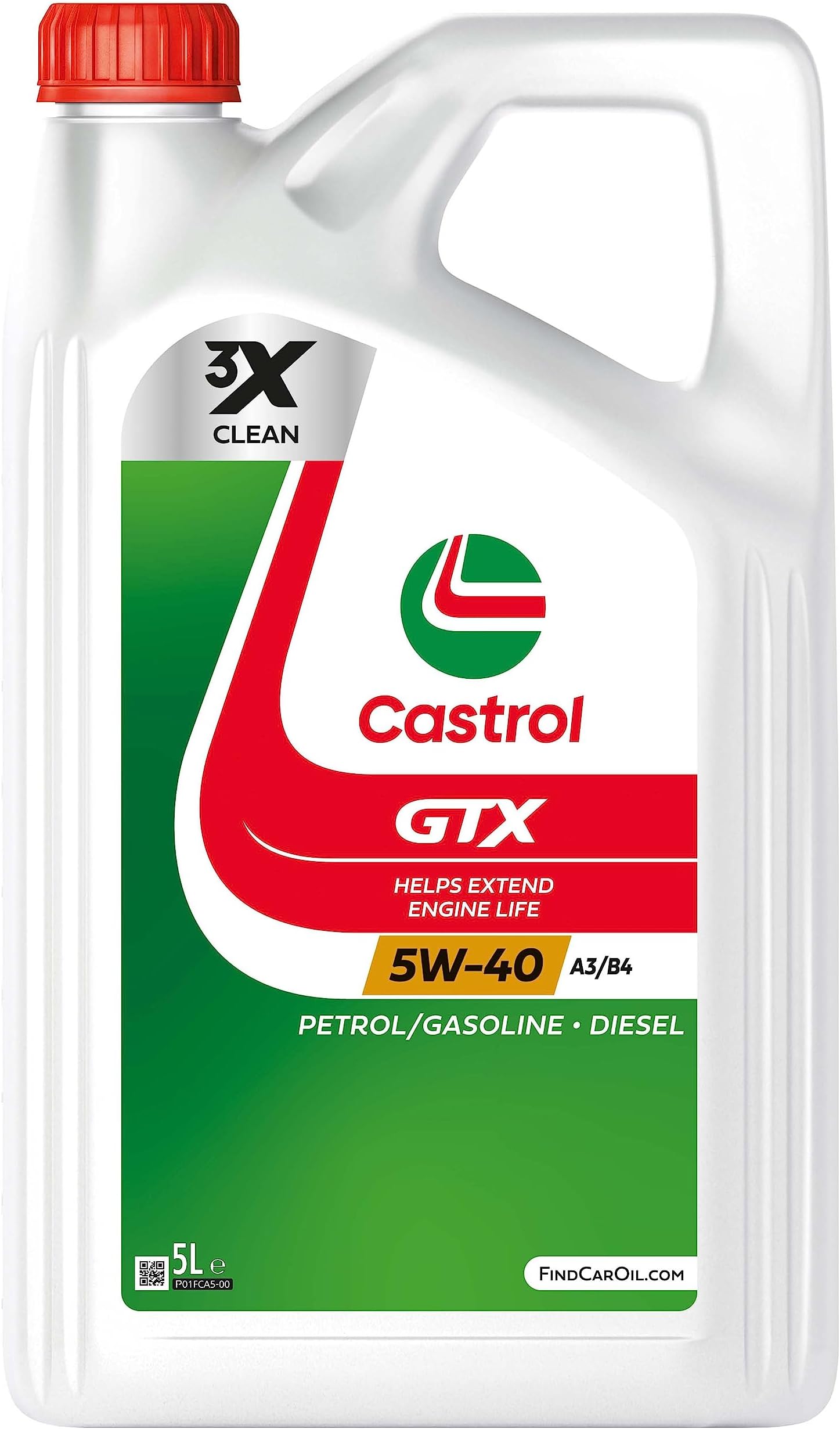 Castrol GTX 5W-40 A3/B4 Motoröl, 5L : Amazon.de: Auto & Motorrad