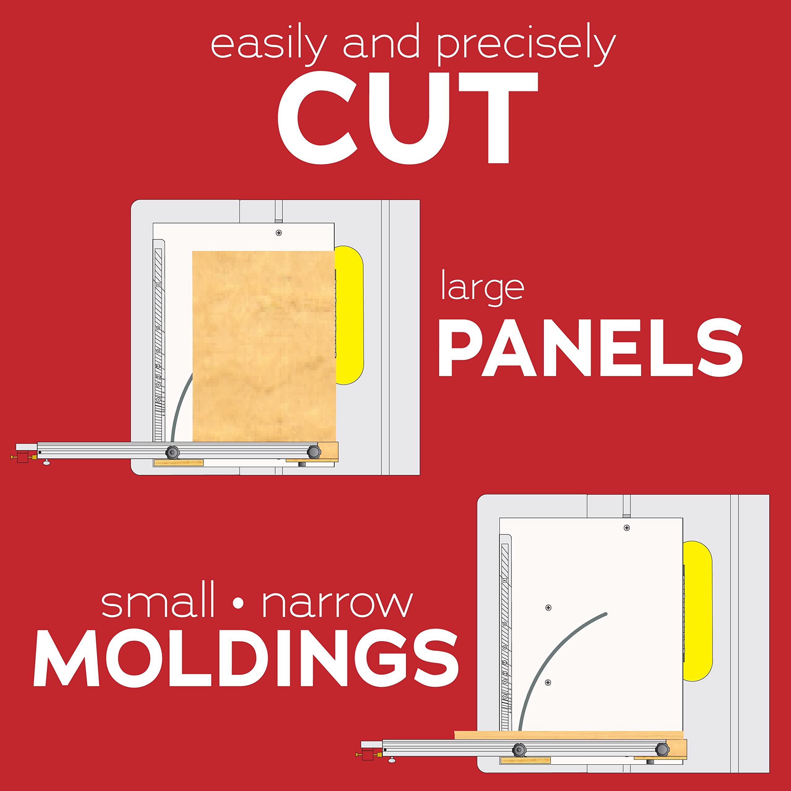 いておりま The Original Dubby Cut-Off ・ Cross Cut Sled for Cutting Precise ...