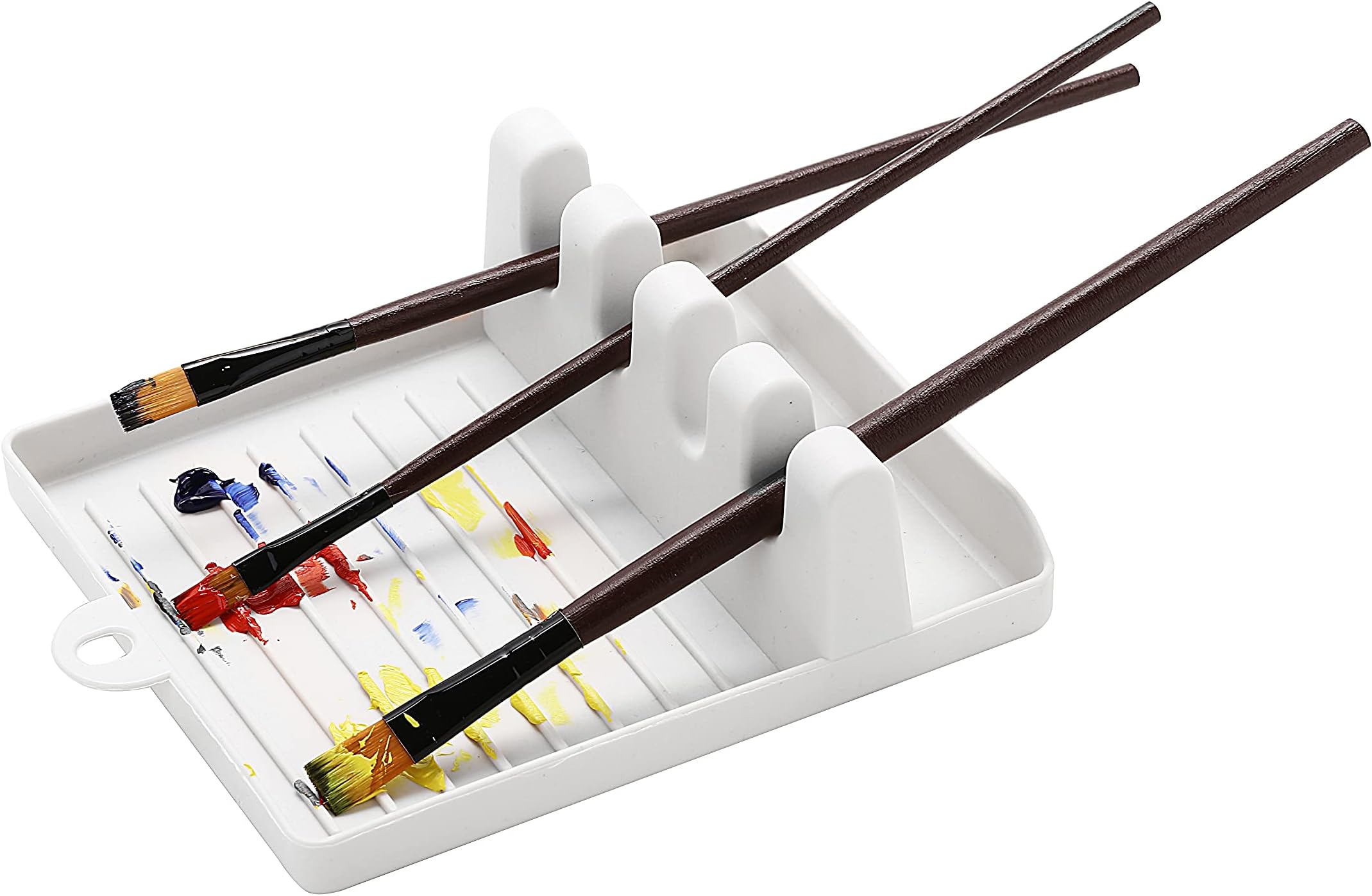 Amazon.com: TTBellok 3 PCS Washable Paint Brush Holder, Painting Brush ...