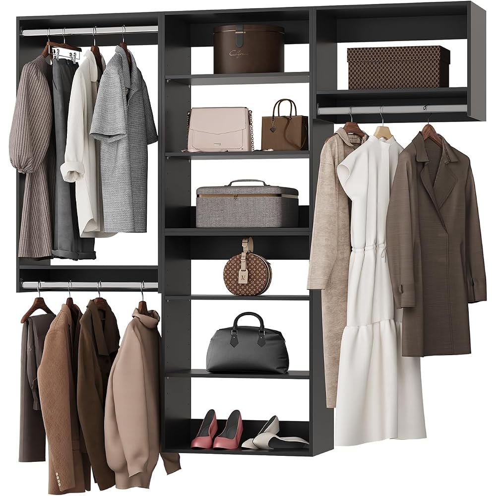 $12/mo - Finance ROOMTEC Modular Closet System, 72" Wall-Mounted Closet ...