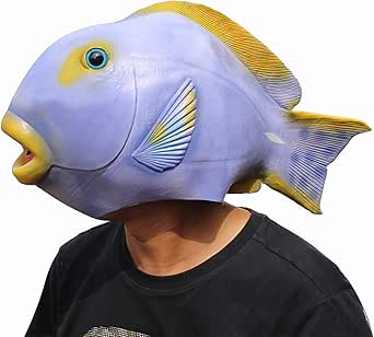 Amazon.com: Animal Mask Fish Costume Mask Novelty Halloween Costume ...