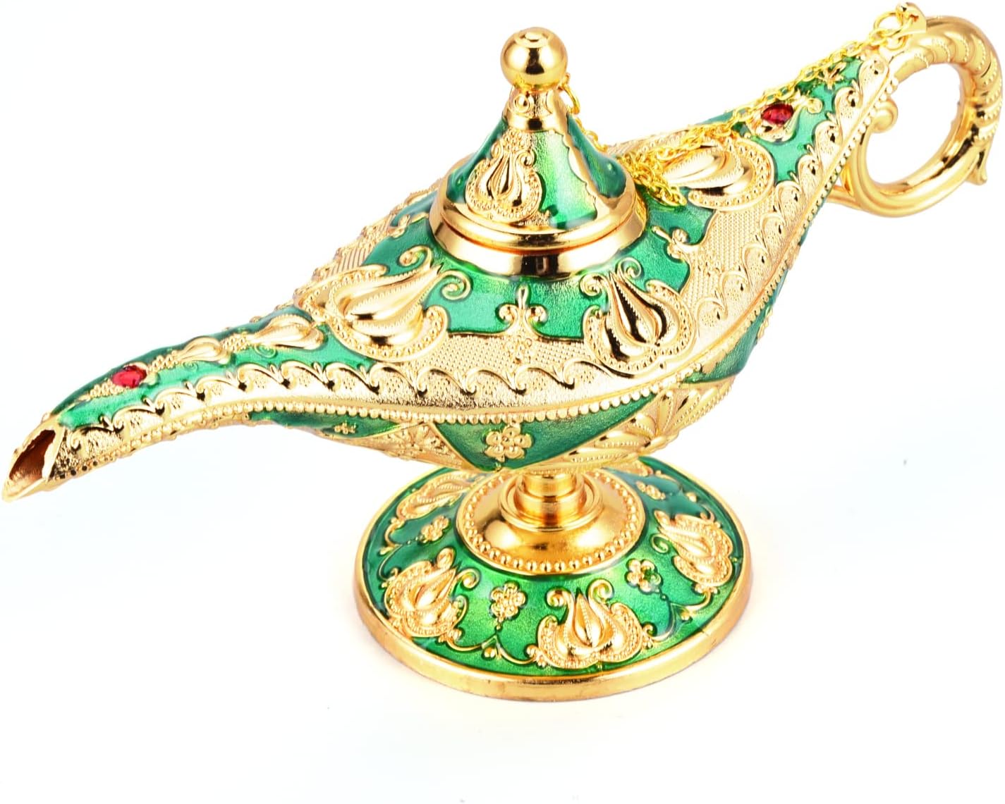 Amazon.com: LAUYOO Vintage Aladdin Magic Genie Lamp Costume Accessory ...