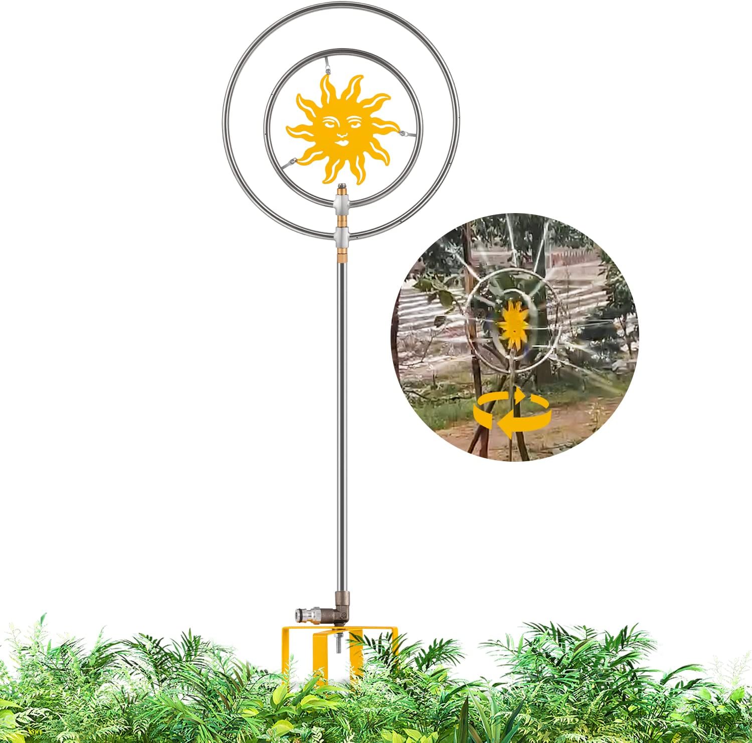 Amazon.com : Stainless Steel Ornamental Sprinkler, Garden Sprinkler for ...