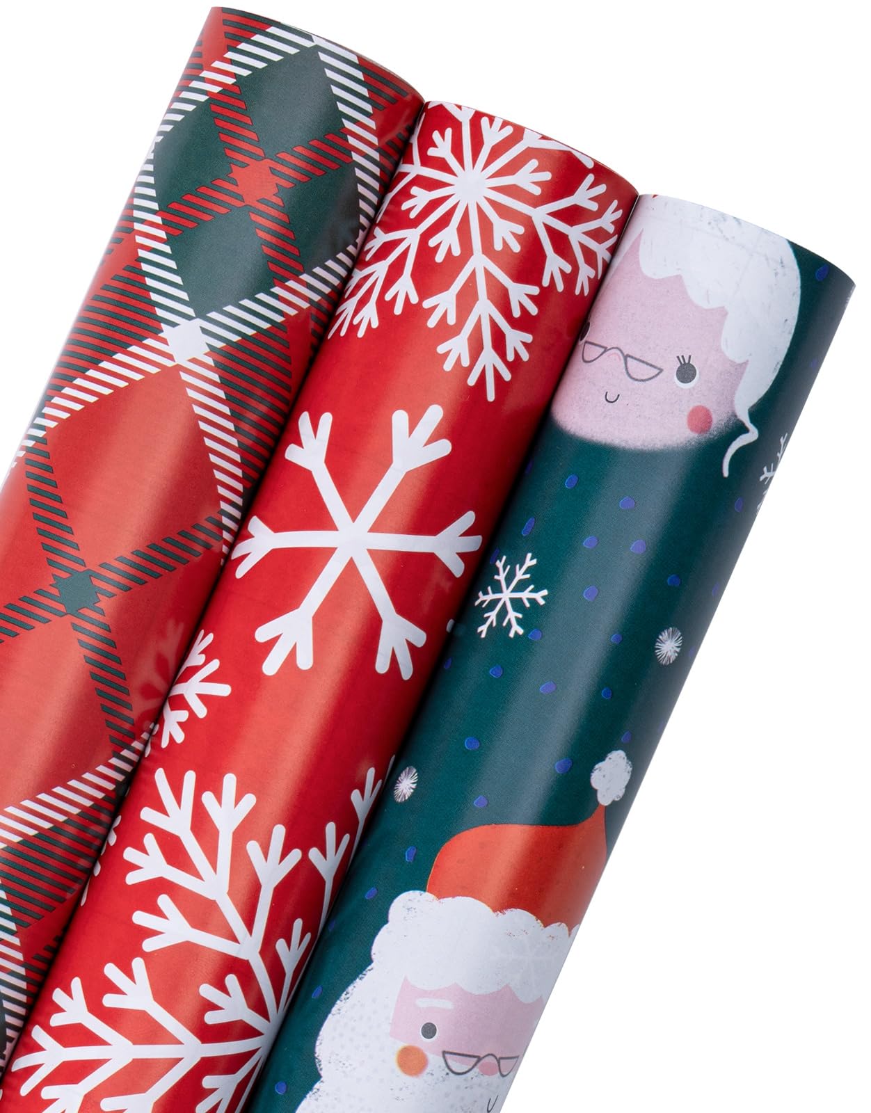 Snapklik.com : WRAPAHOLIC Christmas Wrapping Paper Roll - Mini Roll - 3 ...