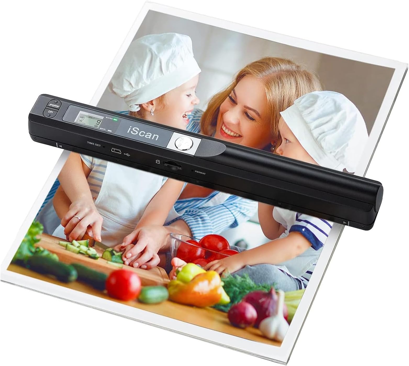 Portable Scanner, 900DPI Handheld Photo Scanner for A4 Documents, JPG ...