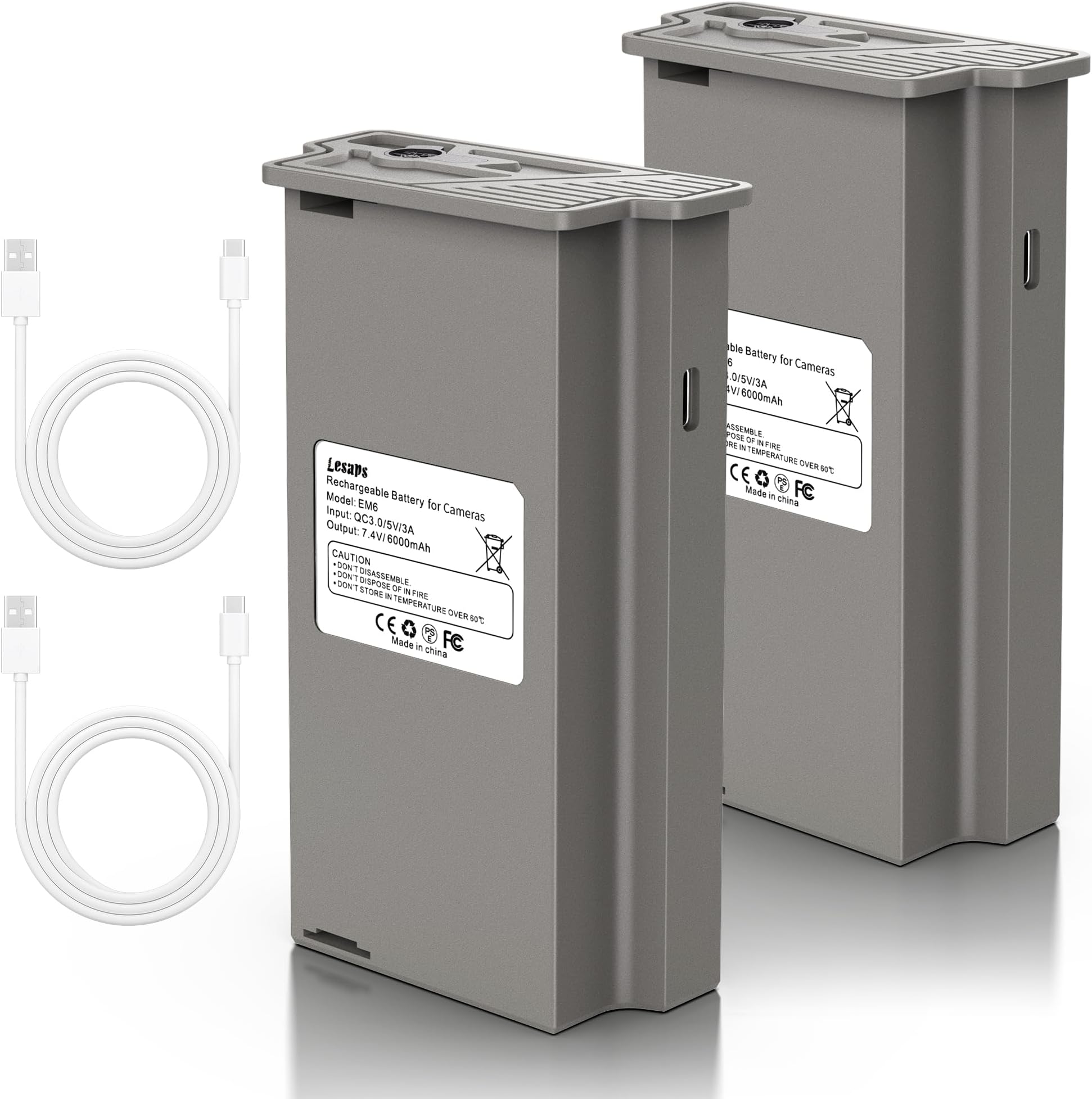 Amazon.com: Lesaps Rechargeable Reveal Lipo Lithium Battery Pack for ...