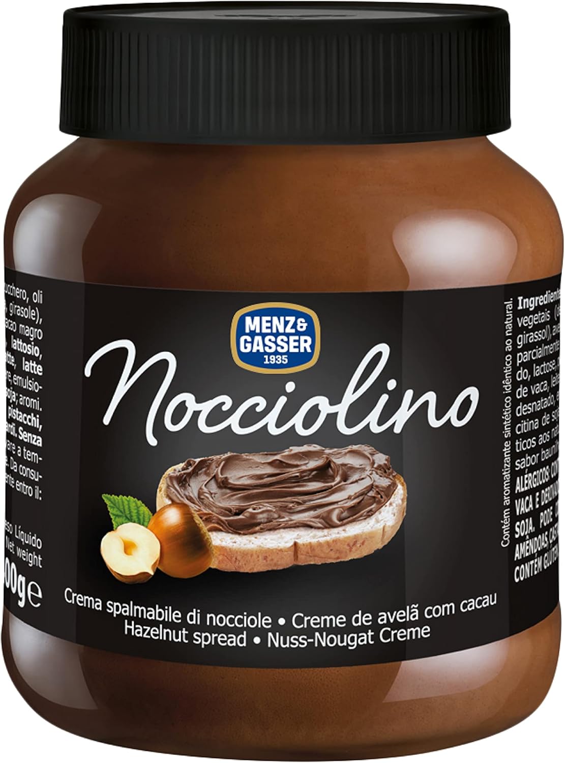 MENZ&GASSER Nocciolino, Crema Spalmabile alle Nocciole, Ideale da ...