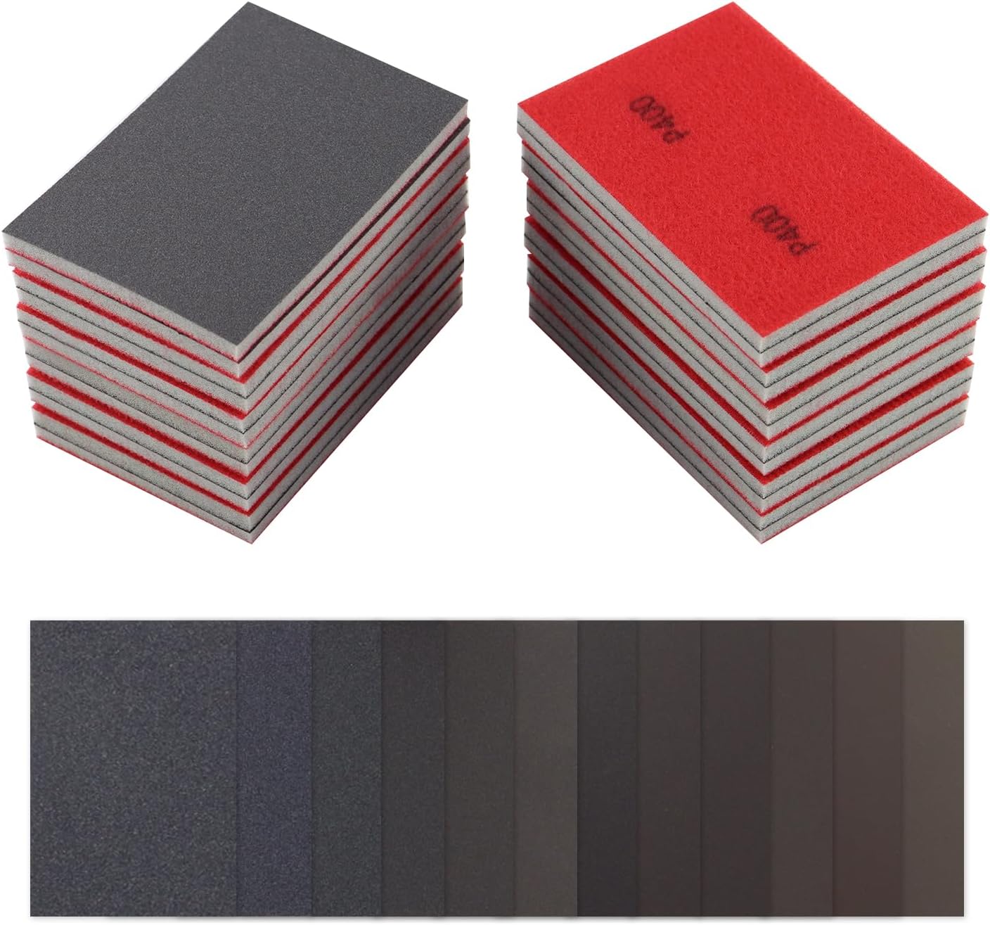 Amazon.com: 24pcs Sanding Sponge Set, 12 Different Grades of Sanding ...