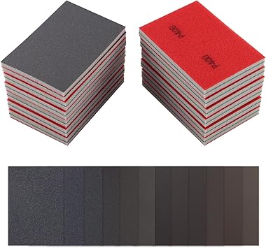 Amazon.com: 24pcs Sanding Sponge Set, 12 Different Grades of Sanding ...
