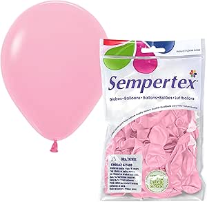 Amazon.com: Sempertex Fashion Bubble Gum Pink Balloons – 5 Inch, 50 Pcs ...