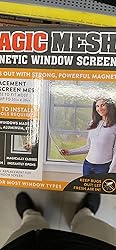 Amazon.com: Magic Mesh Magnetic Window Screen- DIY Custom Window Screen ...