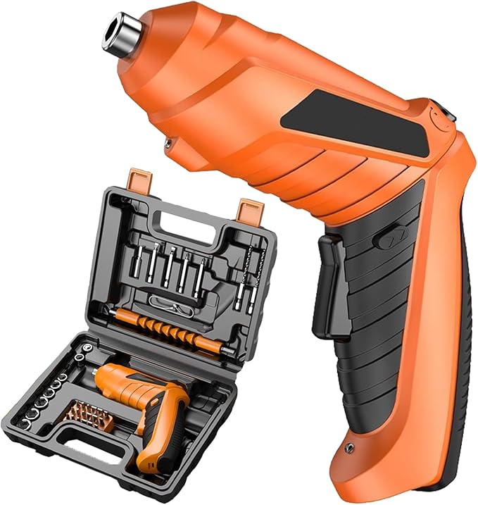 Amazon.com: Cordless Screwdriver 47-in-1, 4V Powerfull Drill Driver Set ...