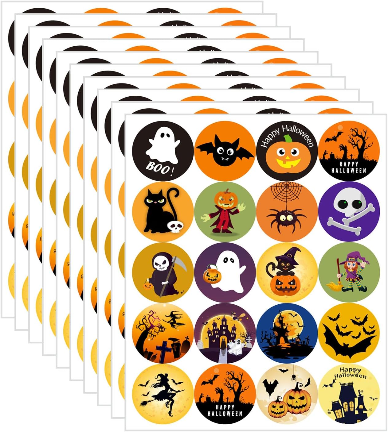 Amazon.com: Halloween Stickers,1000 Pcs Halloween Stickers for Kids ...
