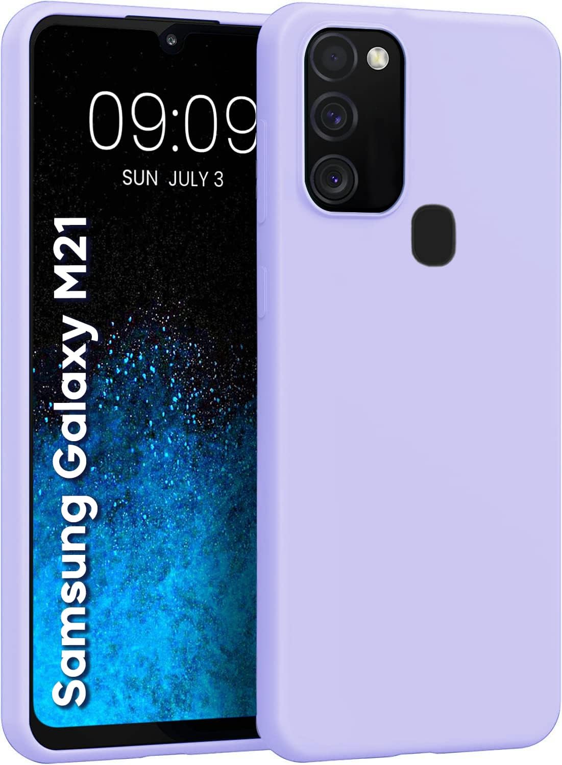 VSHOP Liquid Silicone Back Cover Case Compatible for Samsung Galaxy M21 ...