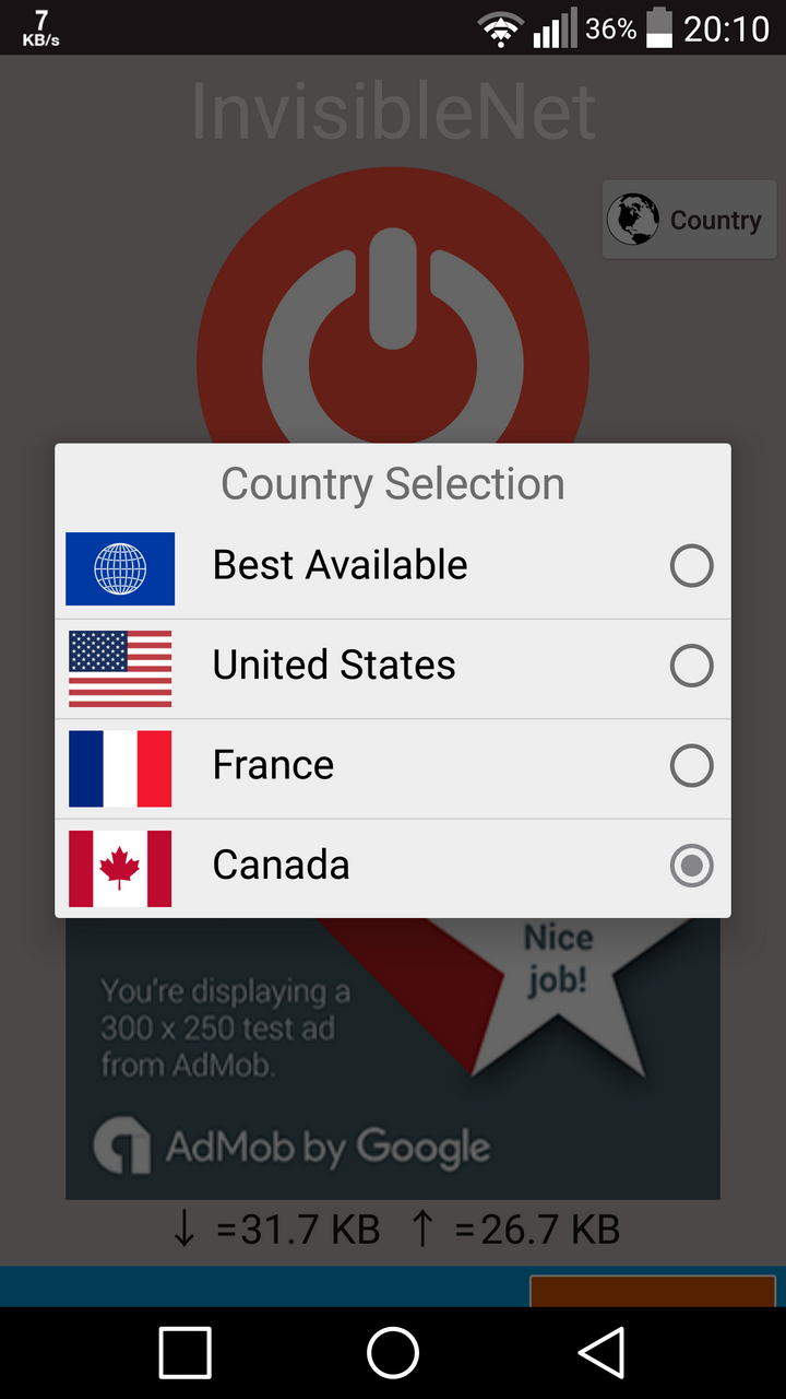 Invisible NET Free VPN Proxy - App on Amazon Appstore