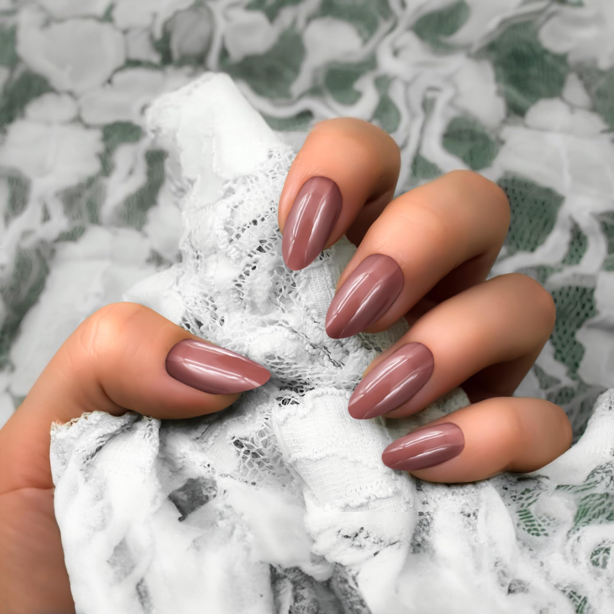 Buy Bella Monza French Tip Press On Nails | Reusable Artificial Fake Stick Nail Set | Long ...