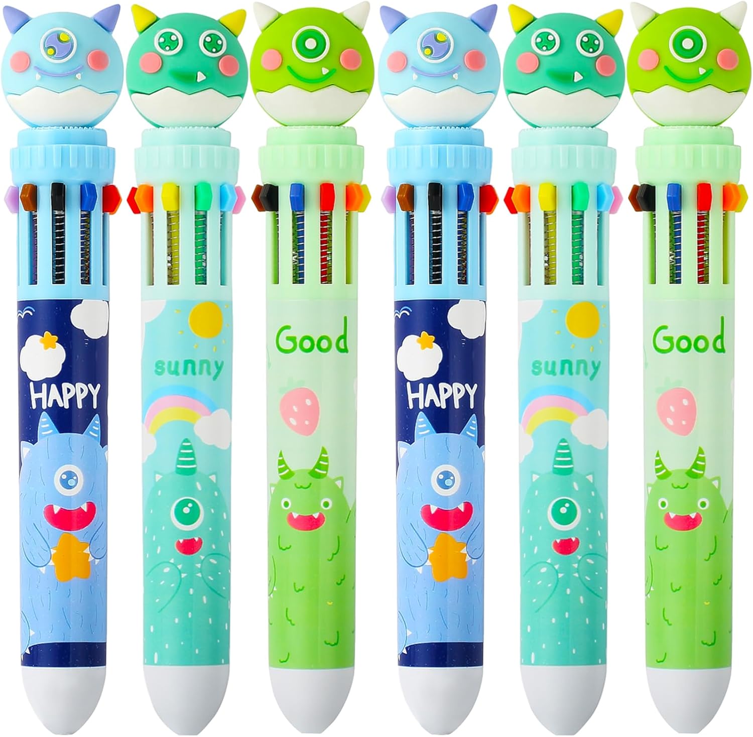 Amazon.com : Multicolor Ballpoint Pen 0.5mm, 10-in-1 Colored ...