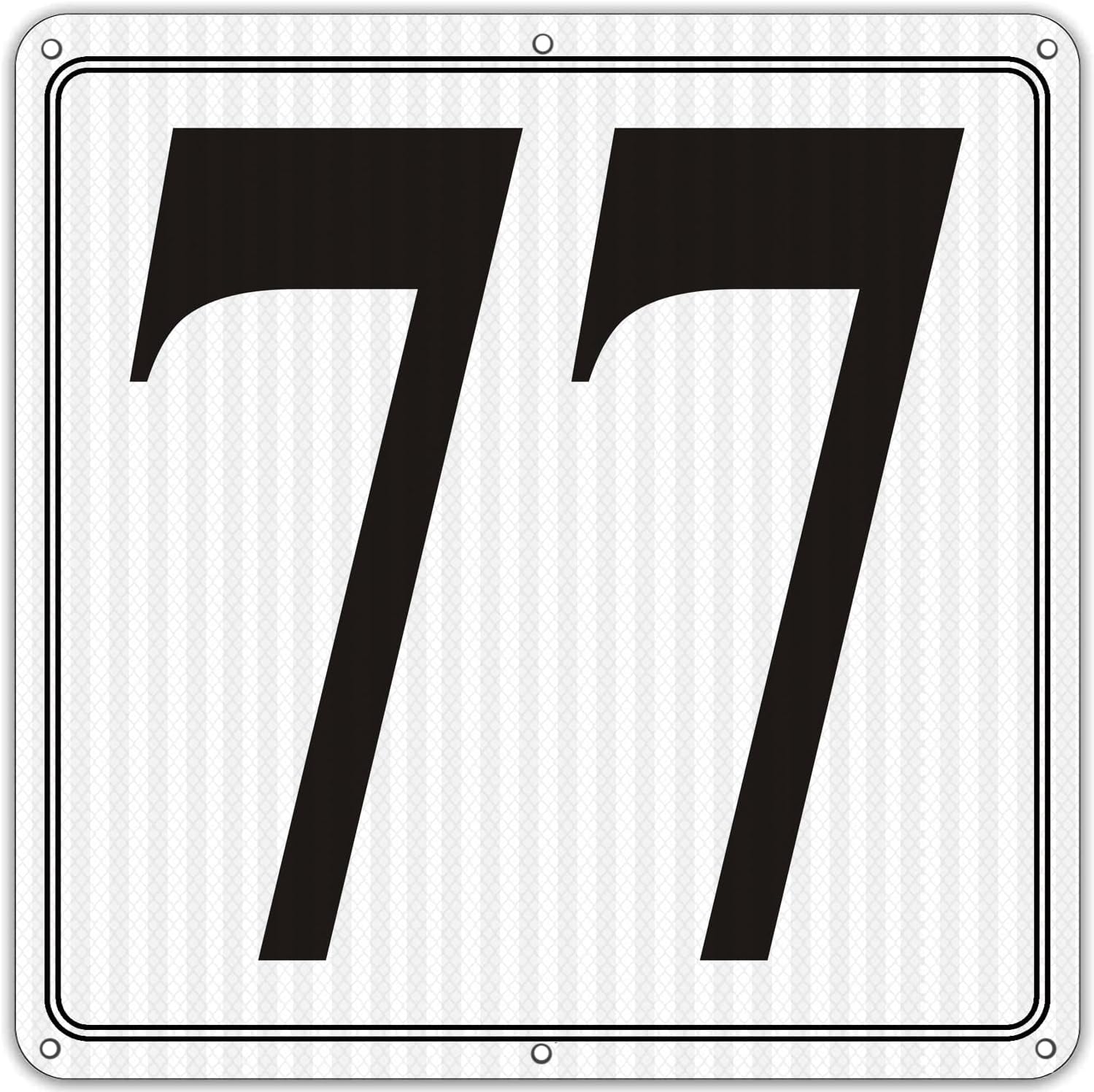 Amazon.com: i-CowFun Premium Reflective Metal Number Signs 77 ...