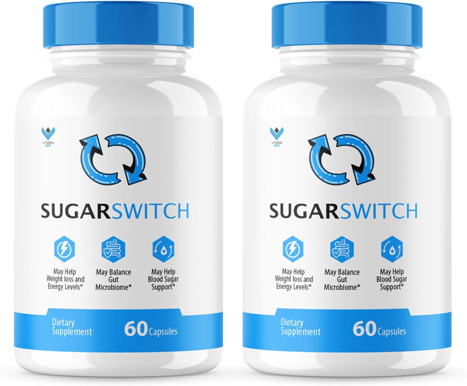 Amazon.com: (2 PACK) SugarSwitch Capsules, Official Sugar Switch Pills ...