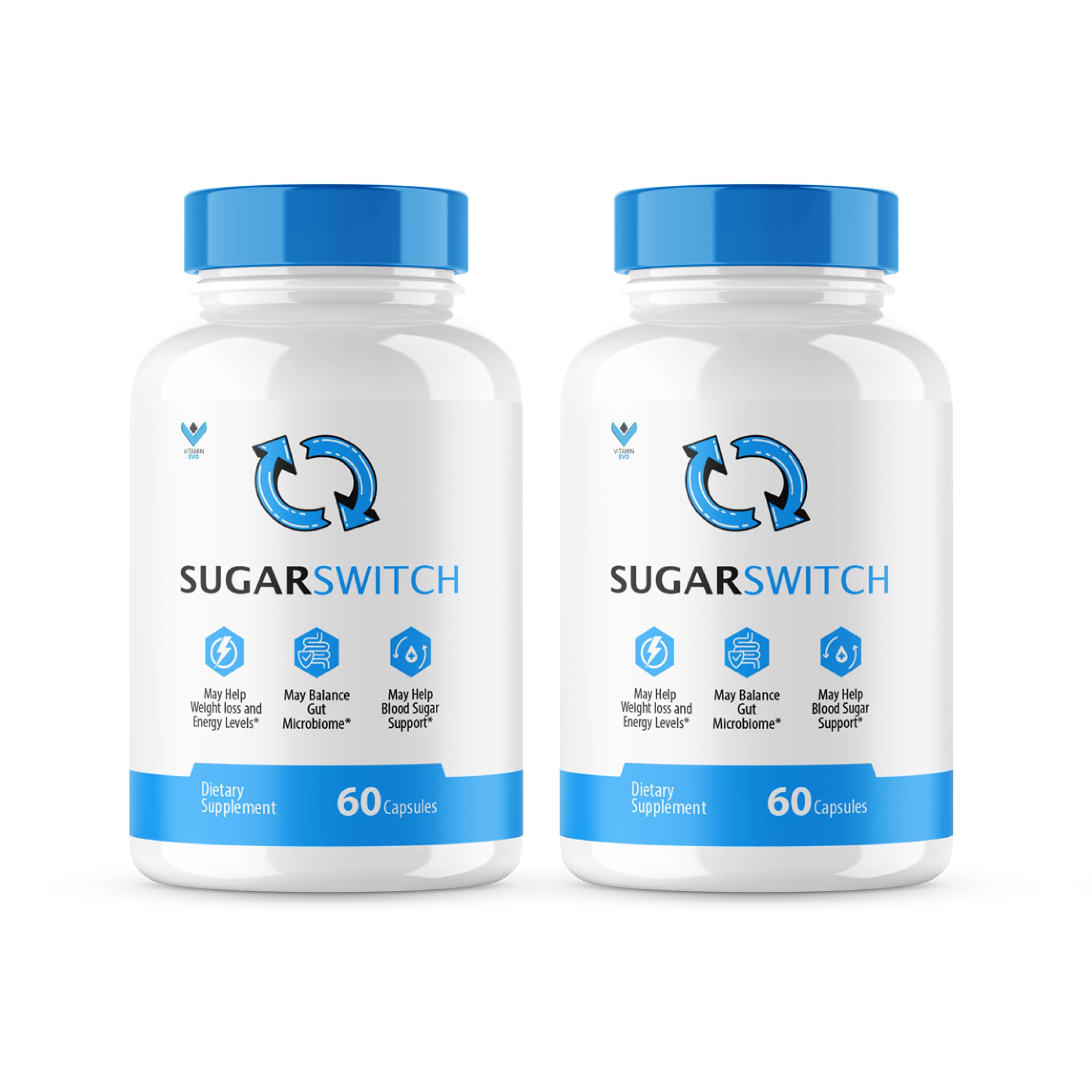 Amazon.com: (2 PACK) SugarSwitch Capsules, Official Sugar Switch Pills ...