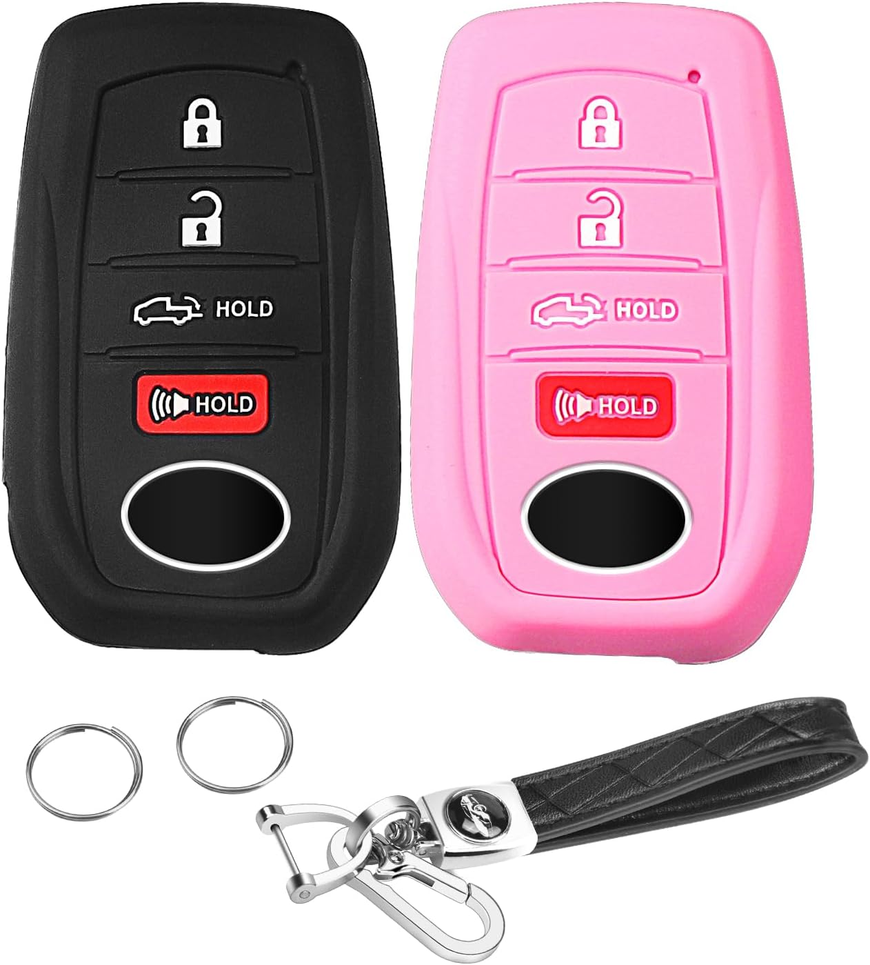 Amazon.com: QBUC 2pcs for Toyota Key Fob Cover Tacoma Prius Venza ...