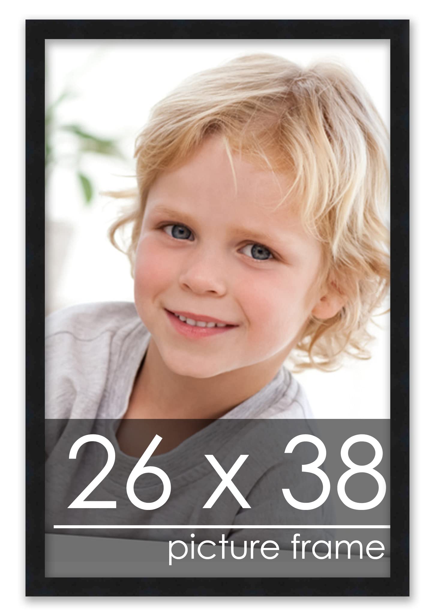 Amazon.com - Poster Palooza 26x38 Frame Black Picture Frame | Solid ...