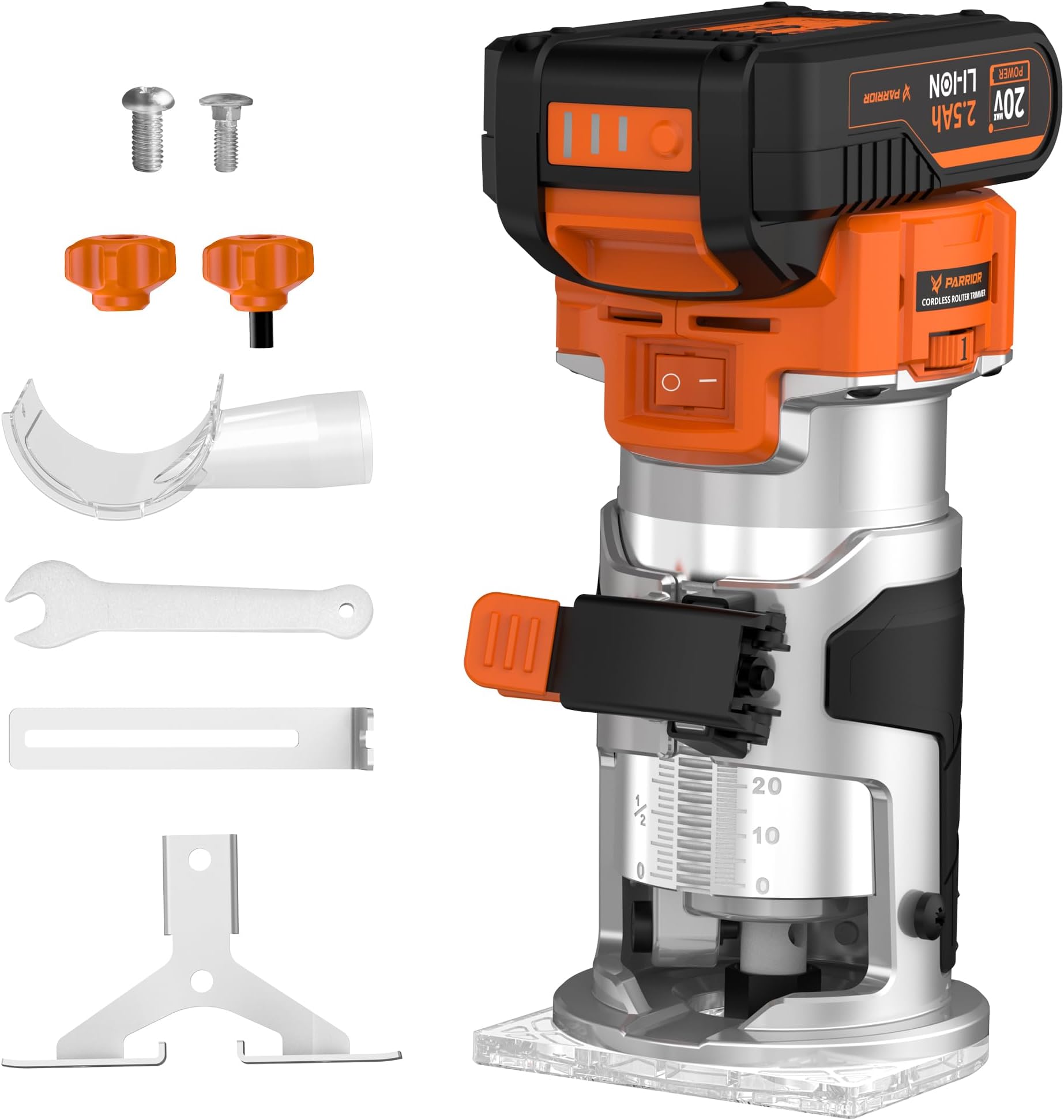 18-Volt OCTANE™ Cordless Brushless Compact Fixed Base Router with 1/4 ...