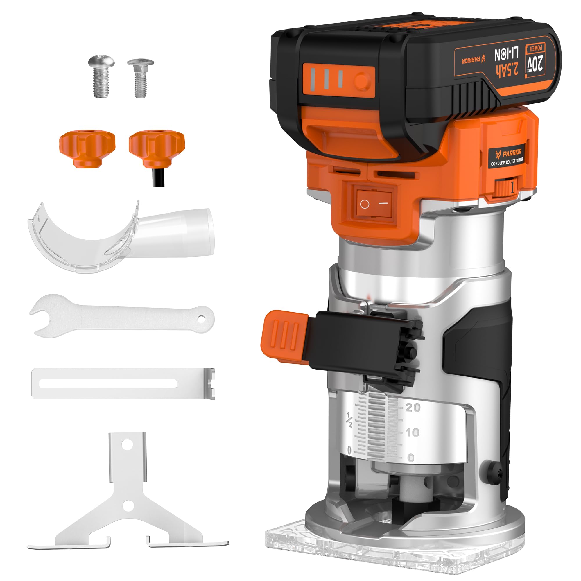 Amazon.com: Parrior Cordless Trimmer Router, Brushless Hand Edge ...