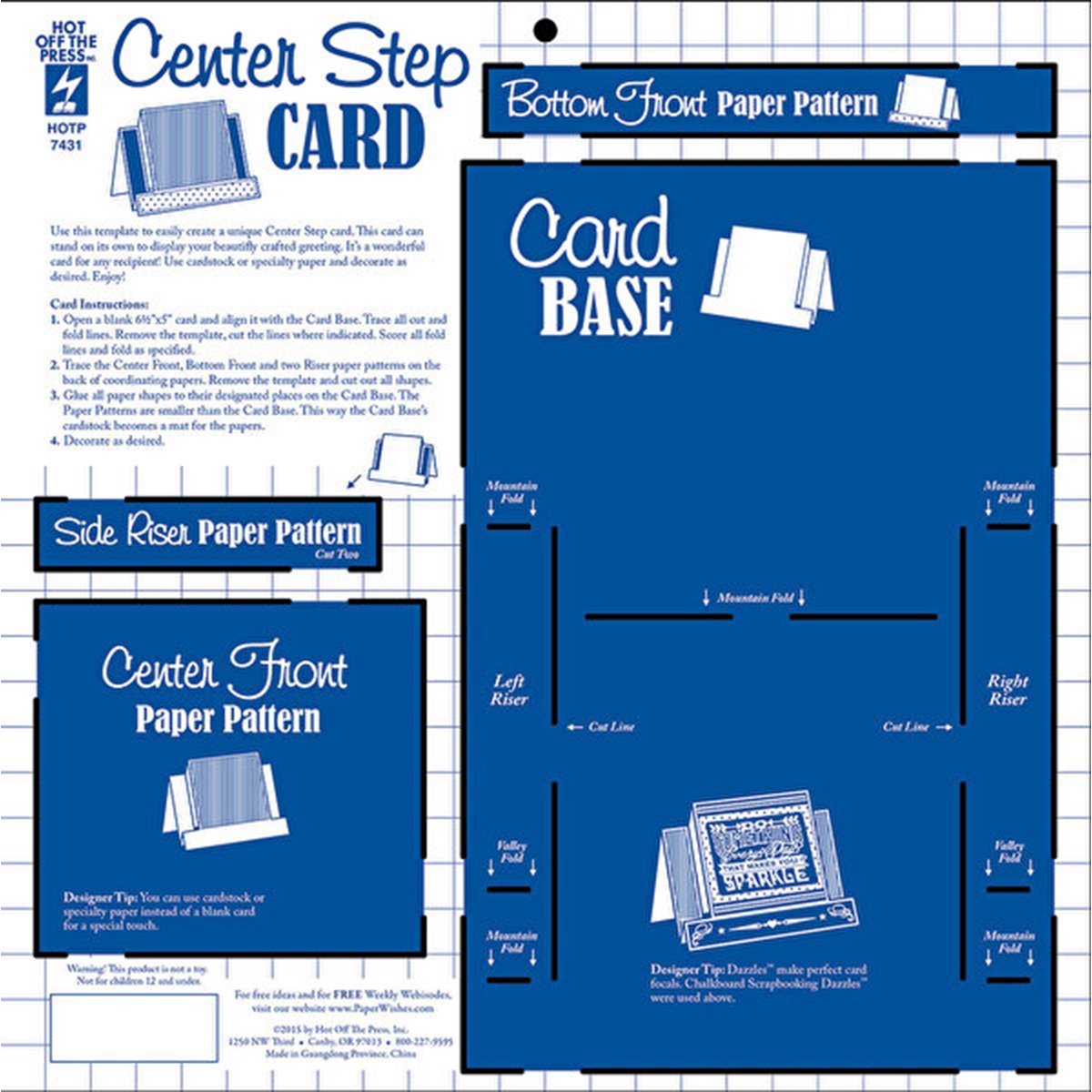 Center Step Card Template Pin By Teresa Wiginton On Dimensional Cards