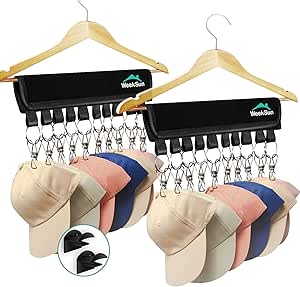 Amazon.com: WEEKSUN Hat organizer for Hanger 2 pack, Hat Organizer for ...
