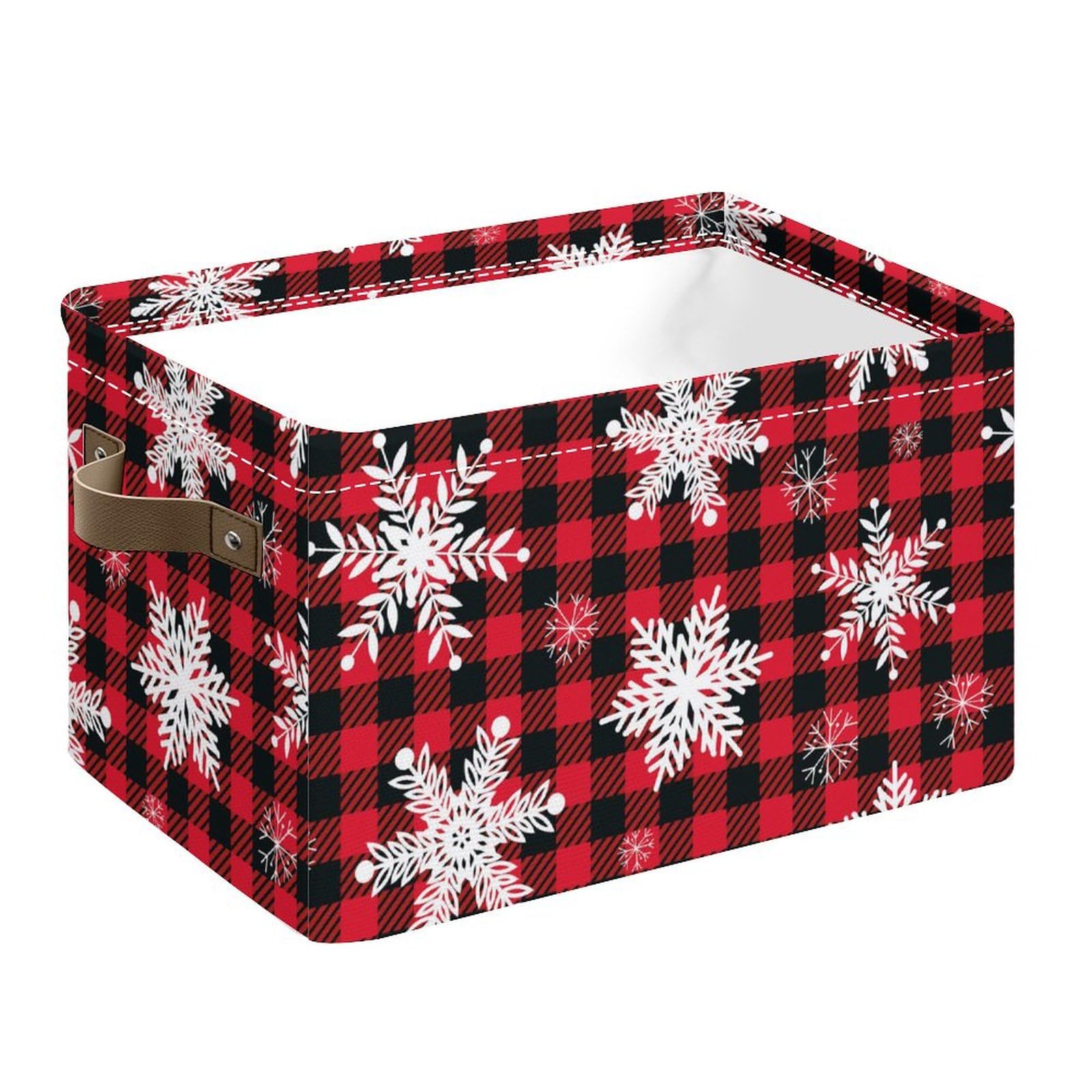 Amazon.com: Sunnyhut Christmas Snowflake Storage Basket, Collapsible ...