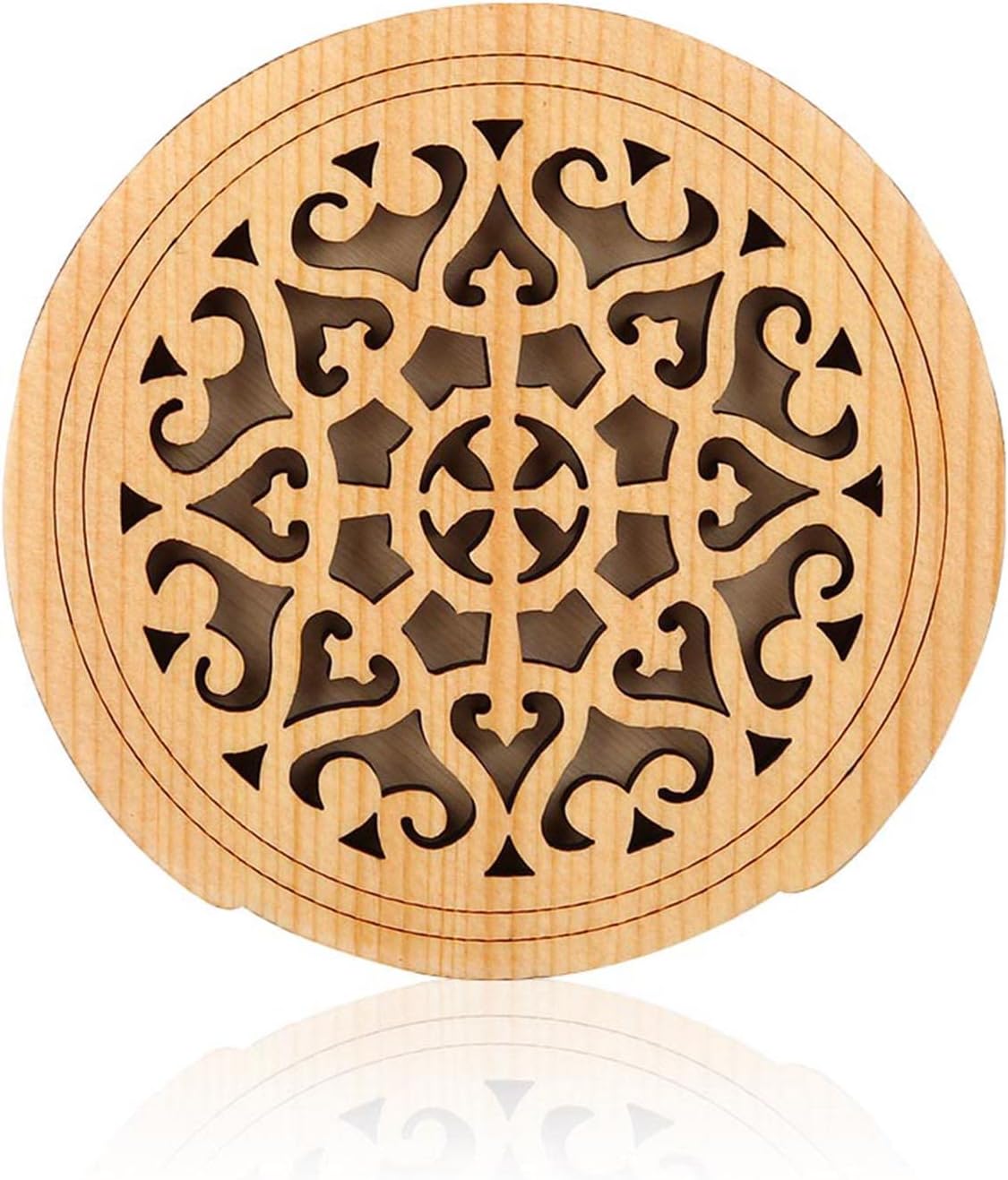 Amazon.com: Acoustic Guitar Soundhole Cover Wooden Sound Buffer Hole ...