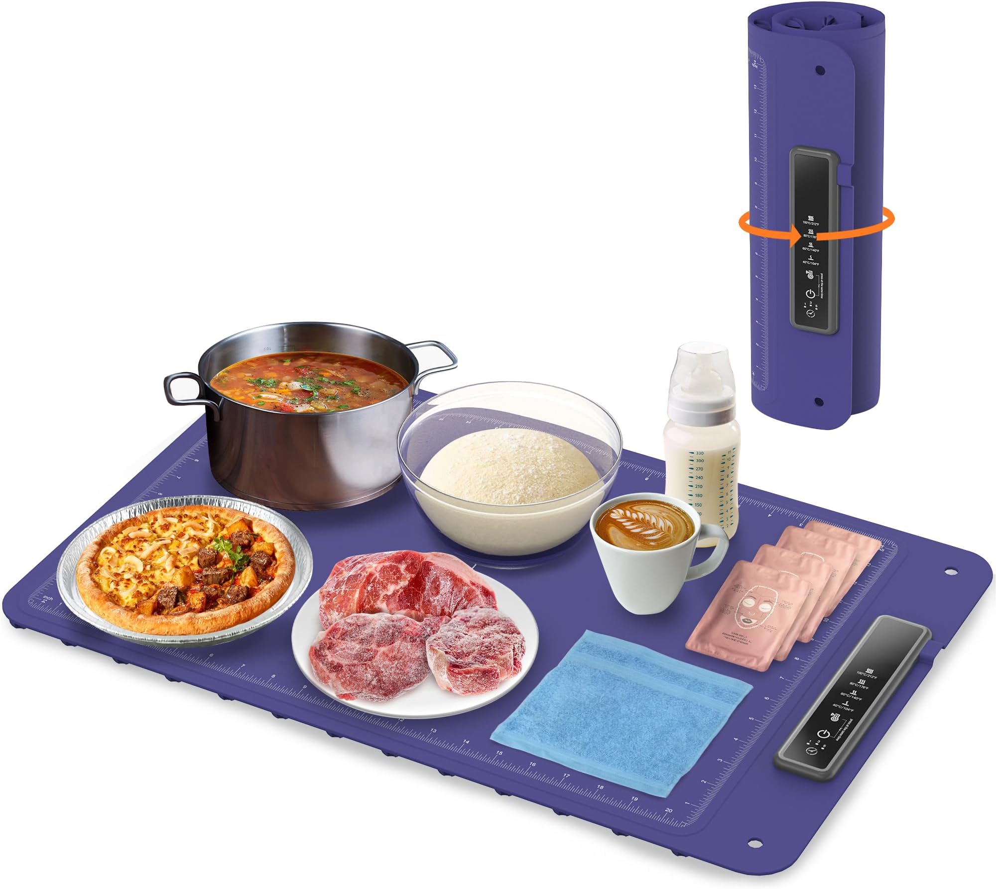 Amazon.com: Food Warming Mat for Electric Tray: 24H Full Surface Heat ...